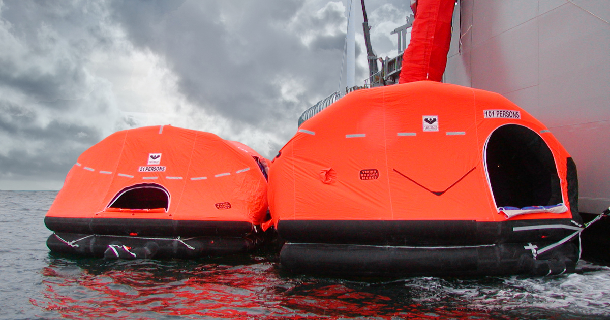 VIKING Life-Saving Equipment | Liferaft evacuation at scale