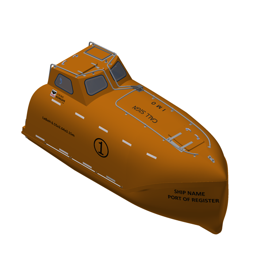 VIKING Norsafe GES-18 free-fall lifeboat - 18 persons VIKING Norsafe GES-18 free-fall lifeboat - 18 persons